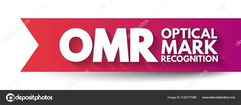 Omr Optical Mark Recognition Process Reading Information People Mark