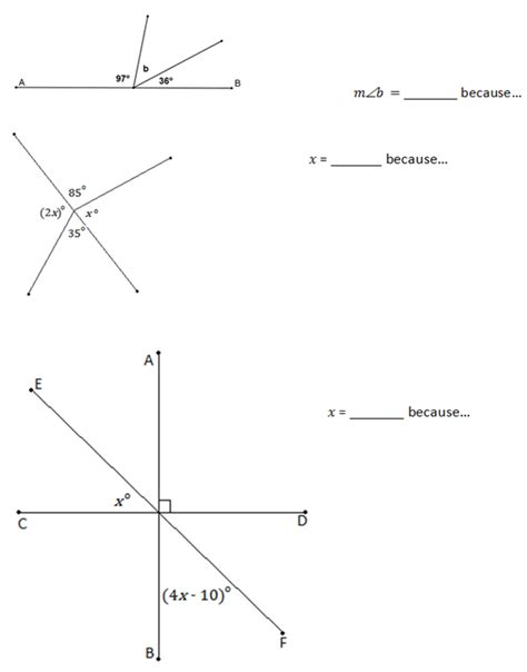 Lesson Solve For Unknown Angles Angles And Lines At A Point Geometry With Mr Eoff