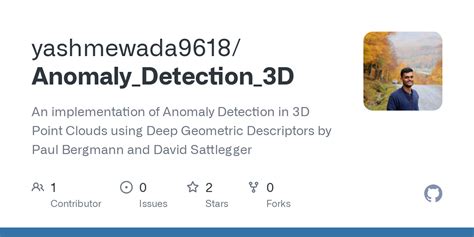 Github Yashmewada9618anomalydetection3d An Implementation Of Anomaly Detection In 3d Point