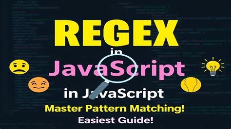 Regular Expressions Regex In Javascript Youtube