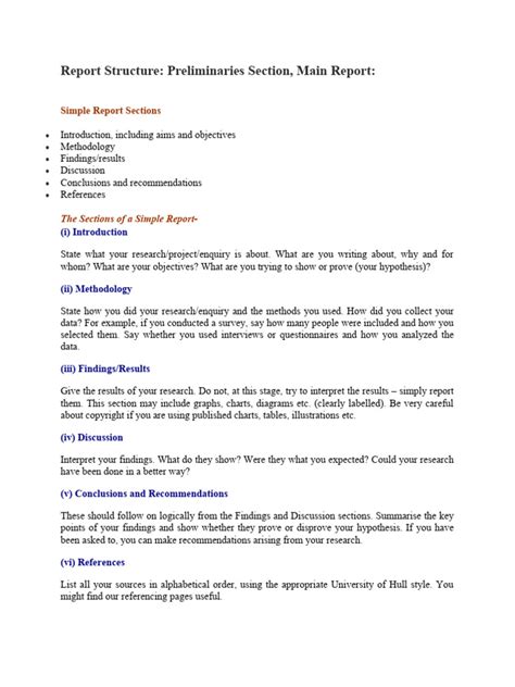 Report Structure Pdf