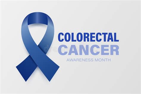 Colorectal Cancer Banner Card Placard With Vector 3d Realistic Dark
