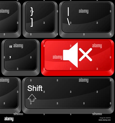 Keyboard Computer Button Mute Vector Illustration Stock Photo Alamy