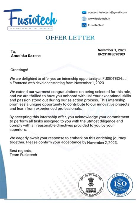 Anushka Saxena On Linkedin Internship Webdevelopment