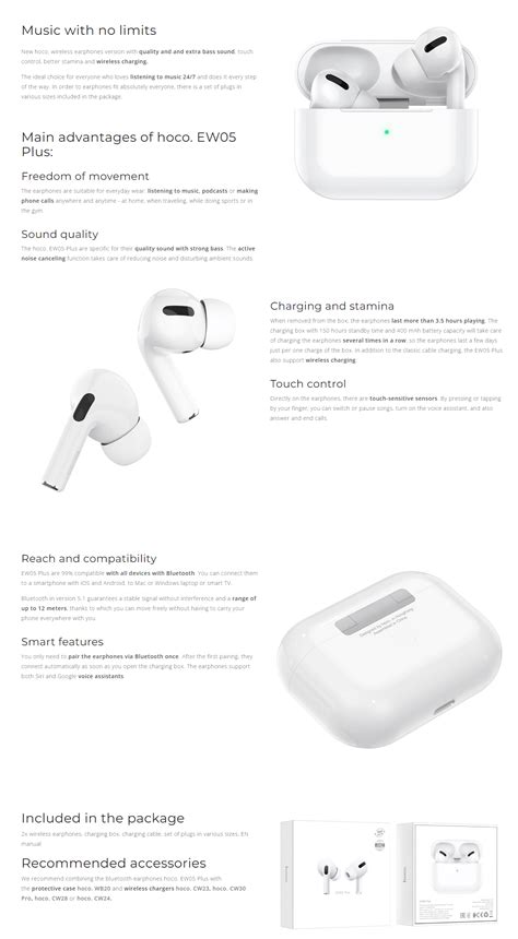 Hoco EW05 Plus ANC True Wireless Earphones Penguin Com Bd