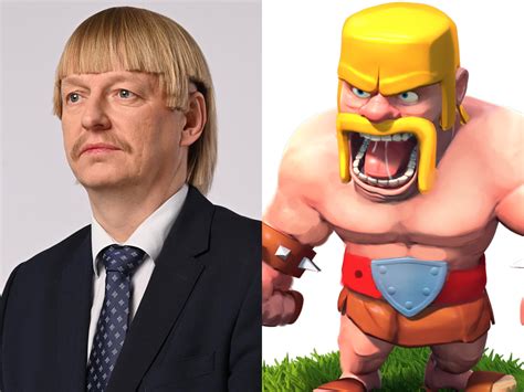 Rain Epler Estonian Politician Next To A Barbarian R Clashofclans