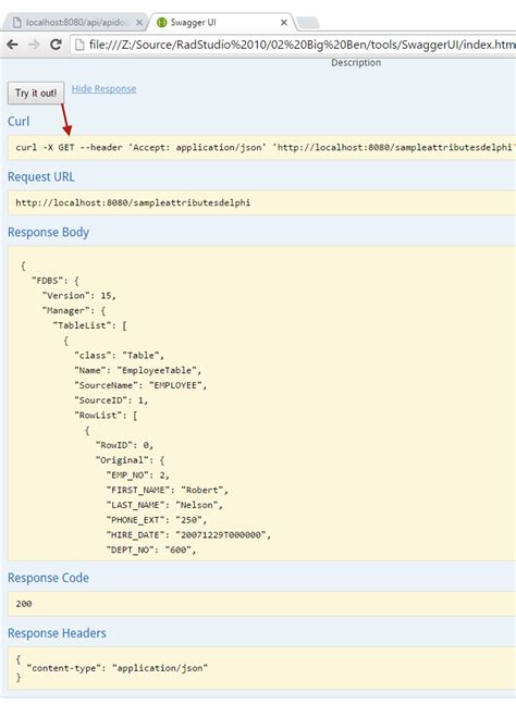 Self Documenting Restful Apis With Swagger Ui Yaml Delphi