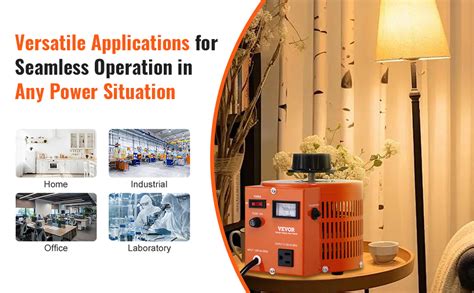 Vevor 1000va Auto Variable Voltage Transformer 7 69 Amp 110v Input 0 130v Output Ac Voltage