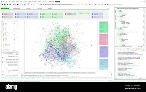 Mock Up Of Light Interface Of Programming Software For Data
