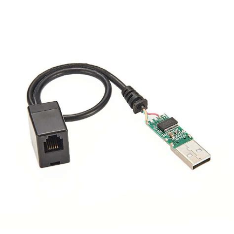 Ftdi Ft232rl Usb To Rj9 Female 6p4c Rs232 Serial Cable 0 5m