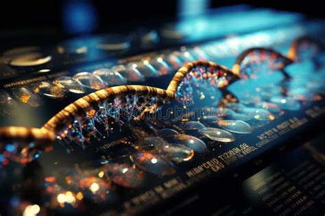 Science Background With Dna Sequences And Statistics That Visually Integrate Biology Computer