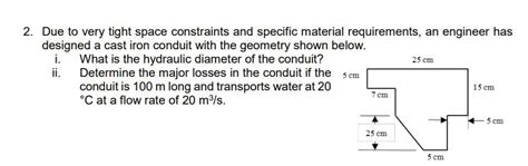 Solved 2 Due To Very Tight Space Constraints And Specific