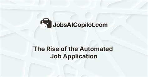 Automated Job Application Transforming Job Search