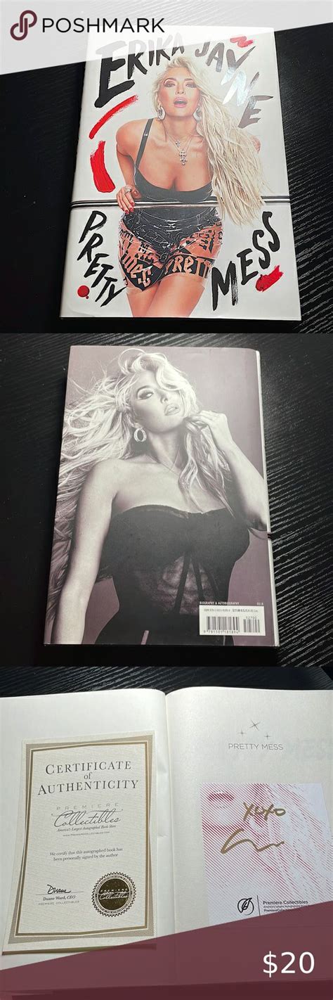 Erika Jayne Pretty Mess Book Certificate Of Authenticity Of