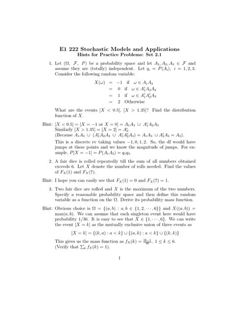 Problem Sheet 21 Hints Pdf