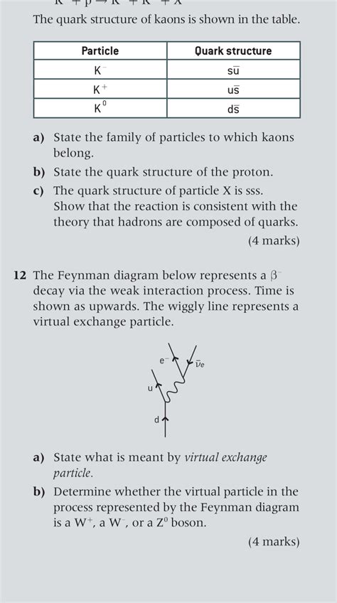 Solved The Quark Structure Of Kaons Is Shown In The