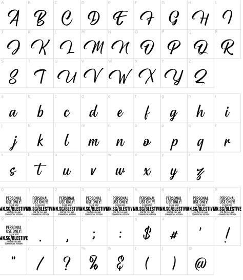 blestive script font download