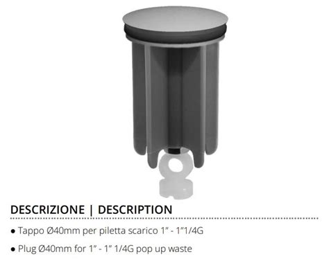 Paffoni ταπα για αυτοματη βαλβιδα νιπτηρα