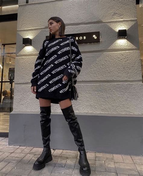 Пин от пользователя Ju Costa на доске Moda Estilo And Tendências Наряд с высокими сапогами