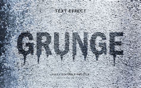 Premium Psd Grunge Text Effect