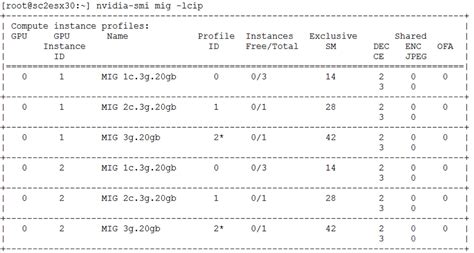 Vsphere 7 With Multi Instance Gpus Mig On The Nvidia A100 For Machine