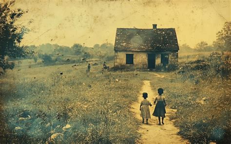 Rural Streetscape Vintage Portrayal Of Early 20th Century Village Life