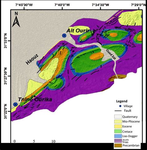 Manual Lineaments Extraction For Ait Ourir Region Western High Atlas Download Scientific