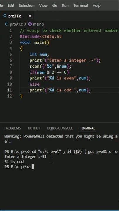 How To Check Even And Odd Number In C Language🤔🔢shortvideo Clanguage