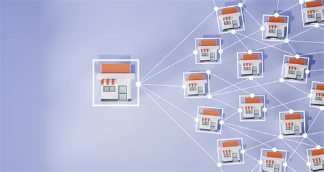 비즈니스 판매 성장 및 상점 프랜차이즈 개념 확장 다른 상점 및 슈퍼마켓과의 상점 연결 링크 0명에 대한 스톡 사진 및 기타