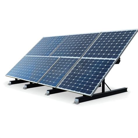 Modern Solar Panel Array Generates Renewable Energy Panels Arranged On