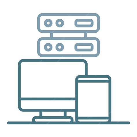 Premium Vector Data Synchronization Flat Illustration