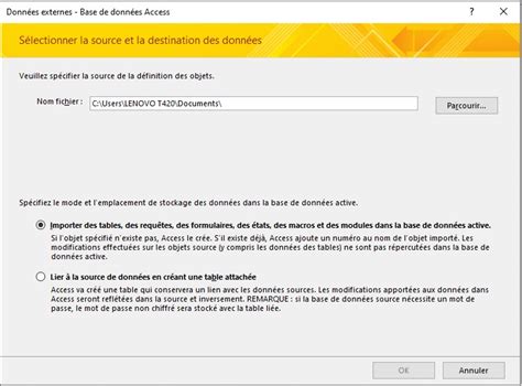 Importer Des Informations Dans Access