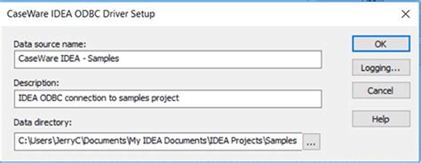 Sharing IDEA Data Using IDEA S ODBC Driver Audimation