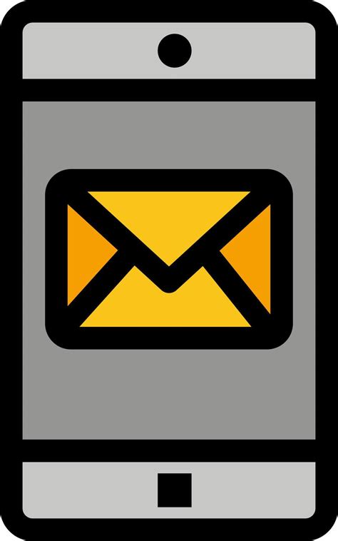Application Mobile Mobile Application Mail Flat Color Icon Vector Icon Banner Template 19128268