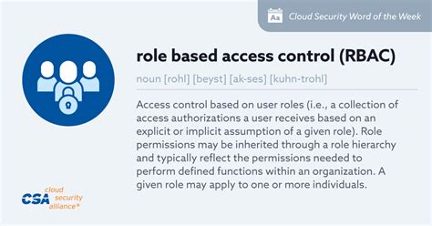 Word Of The Week Role Based Access Control Rbac The Inner Circle