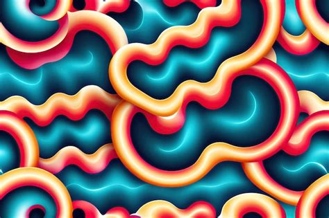 Premium AI Image Seamless Waves Pattern