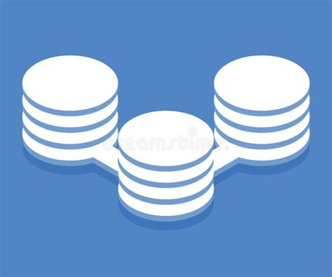 Big Data Processing Icon Vector Illustration In Flat Isometric 3d