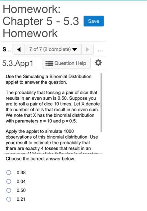 Solved Homework Chapter 5 5 3 Save Homework S 7 Of 7