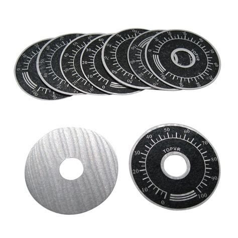 Hsptr 10pcs Rheostat Variac Transformer Potentiometer 0 100 Dial Face Plate Scale Sheet Amazon