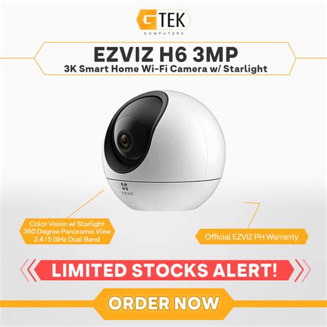 Ezviz H6 3k Smart Home Wi Fi Starlight Cctv Camera Shopee Philippines