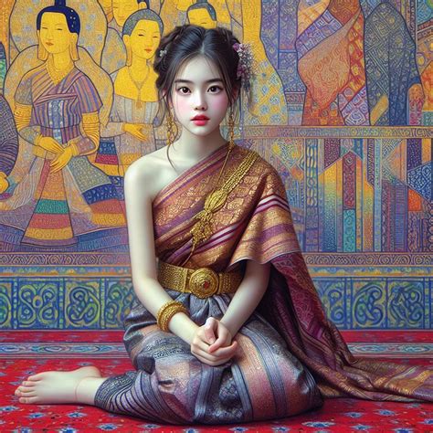 Download Ai Generated Woman Thai Royalty Free Stock Illustration