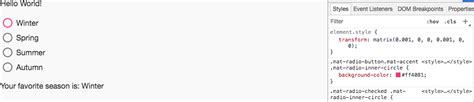 RadioButton Is Not Displayed Correctly When Selected Issue Angular Components GitHub
