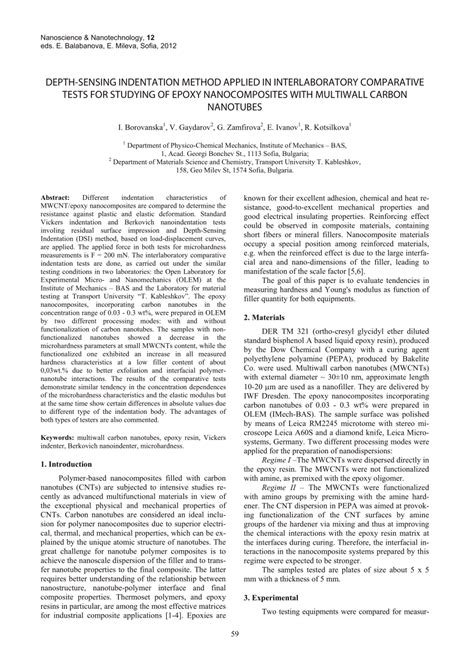 Pdf Depth Sensing Indentation Method Applied In Interlaboratory