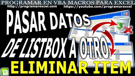 438 Como ️ Eliminar Item Al Pasar Datos 🔥 Listbox A Otro Listbox Con