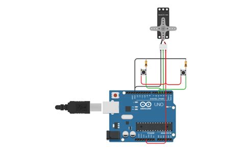 Circuit Design Servo Tinkercad