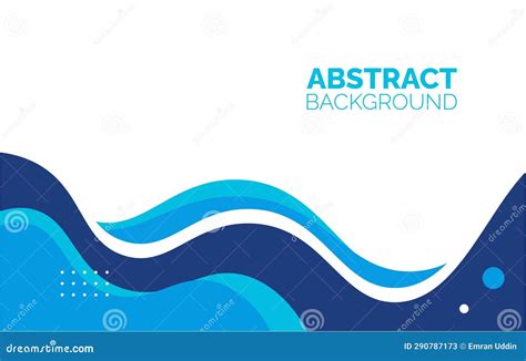 Abstract Simple Minimal Dynamic Curve Blue And White Business Wave