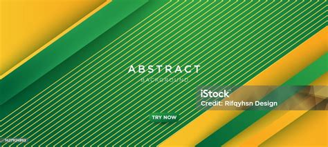 추상 녹색과 노란색 그라디언트 종이 컷 기하학적 배경 현대 미래 배경 방문 페이지 책 표지 브로셔 전단지 잡지 모든 브랜딩 배너 헤더 프리젠 테이션 및 벽지 배경에 사용할