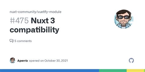 Nuxt 3 Compatibility · Issue 475 · Nuxt Communityvuetify Module · Github