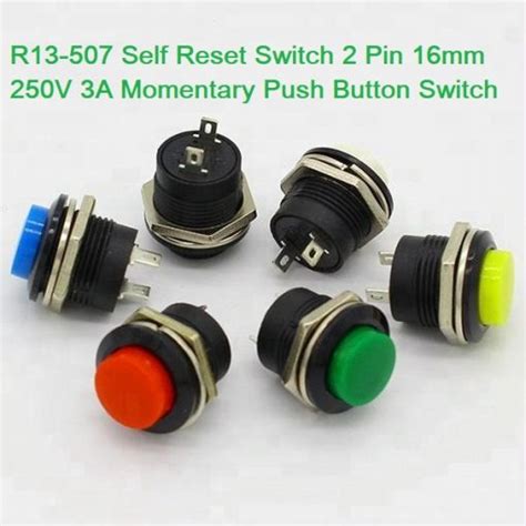 Self Reset Switch Pin V A Momentary Push Button Switch