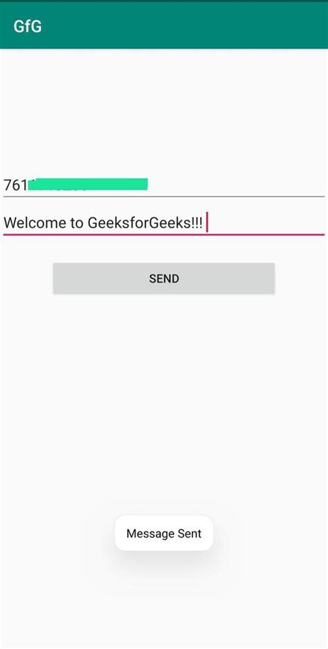 Sending A Text Message Over The Phone Using Smsmanager In Android